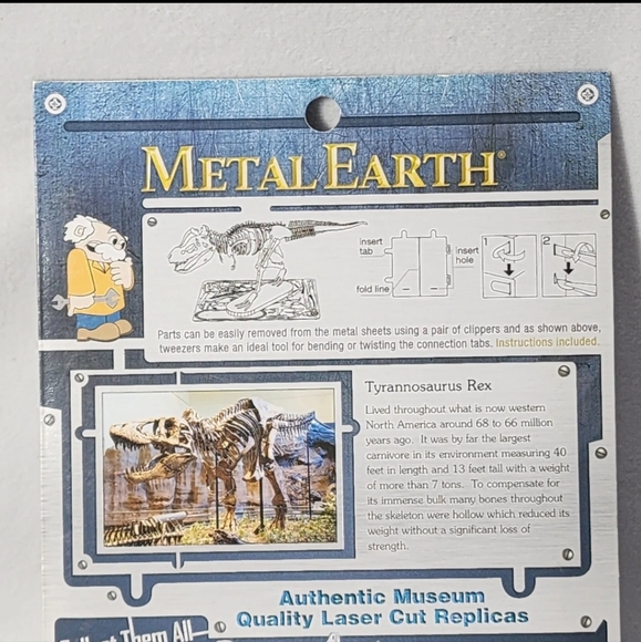 Fascinations | Toys | Metal Earth T Rex Skeleton 3d Model Kit ...